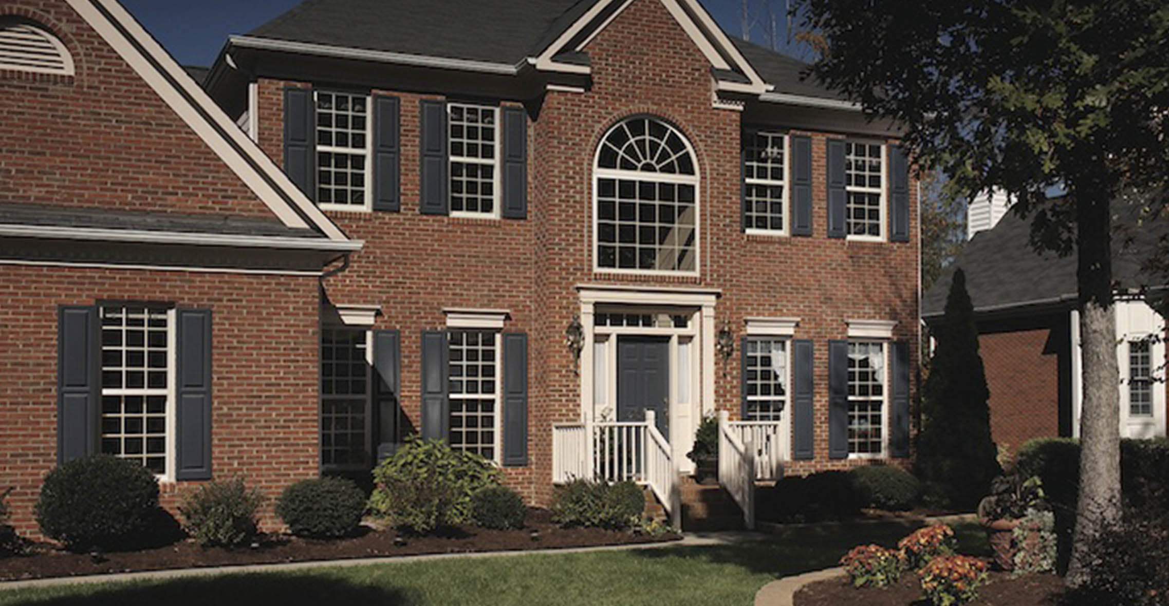 Colonial revival with single hungs - Simonton