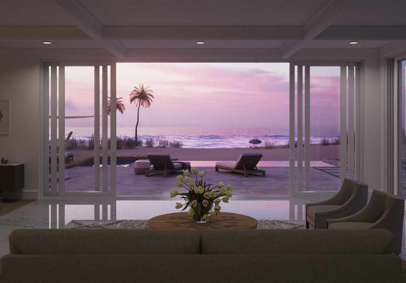 MaxView Multi-Slide Vinyl Patio Door - Multi-Slide Panel Door | Simonton